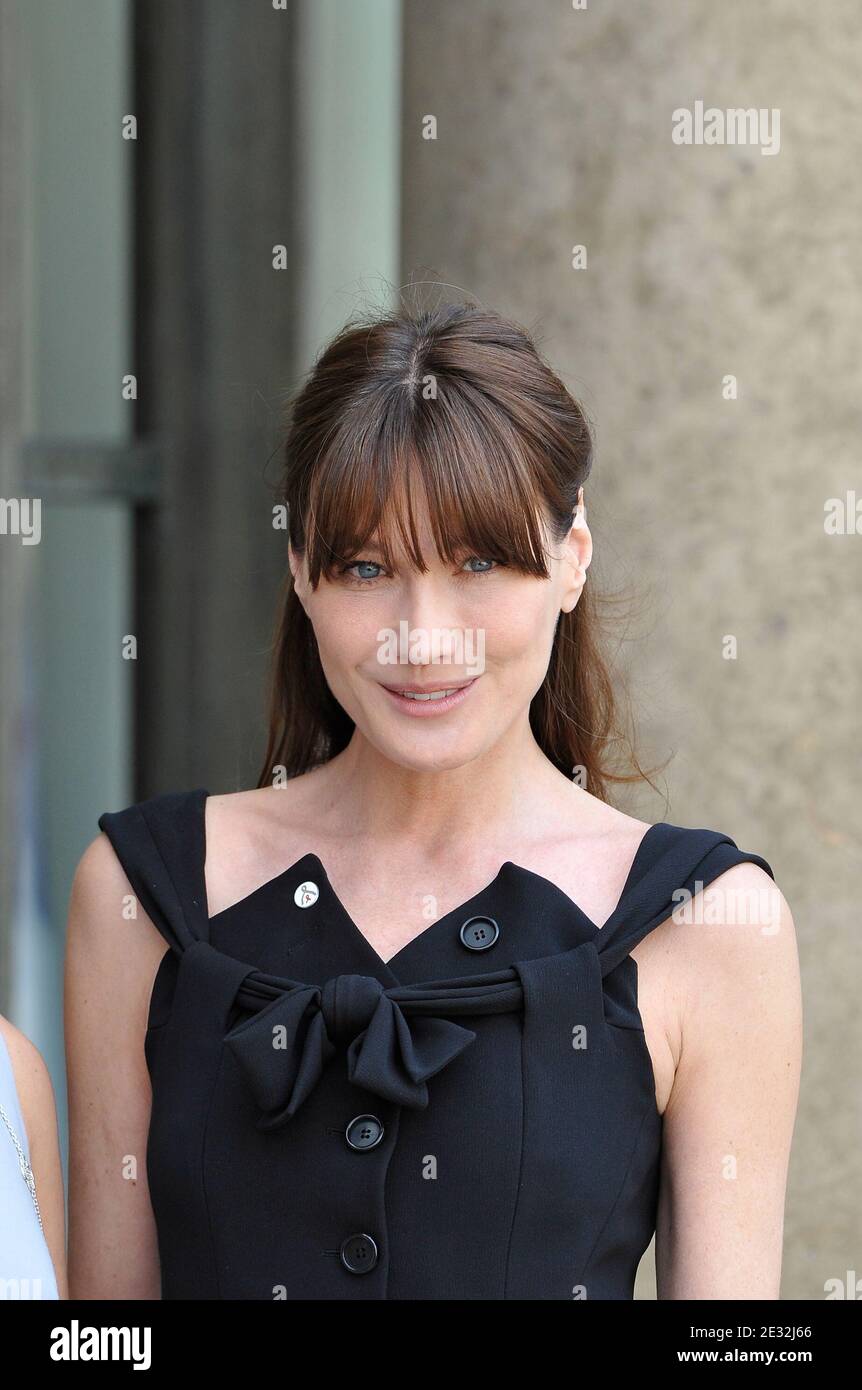 French First Lady Carla Bruni-Sarkozy receives African First Ladies at ...