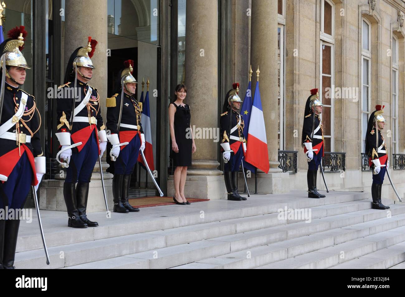 French First Lady Carla Bruni-Sarkozy waits African First Ladies at ...