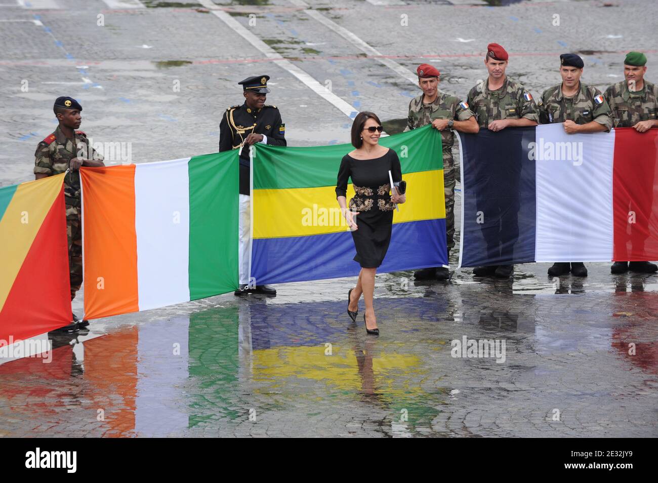 Gabonese first lady Sylvia Valentin Bongo Ondimba attends the Bastille ...