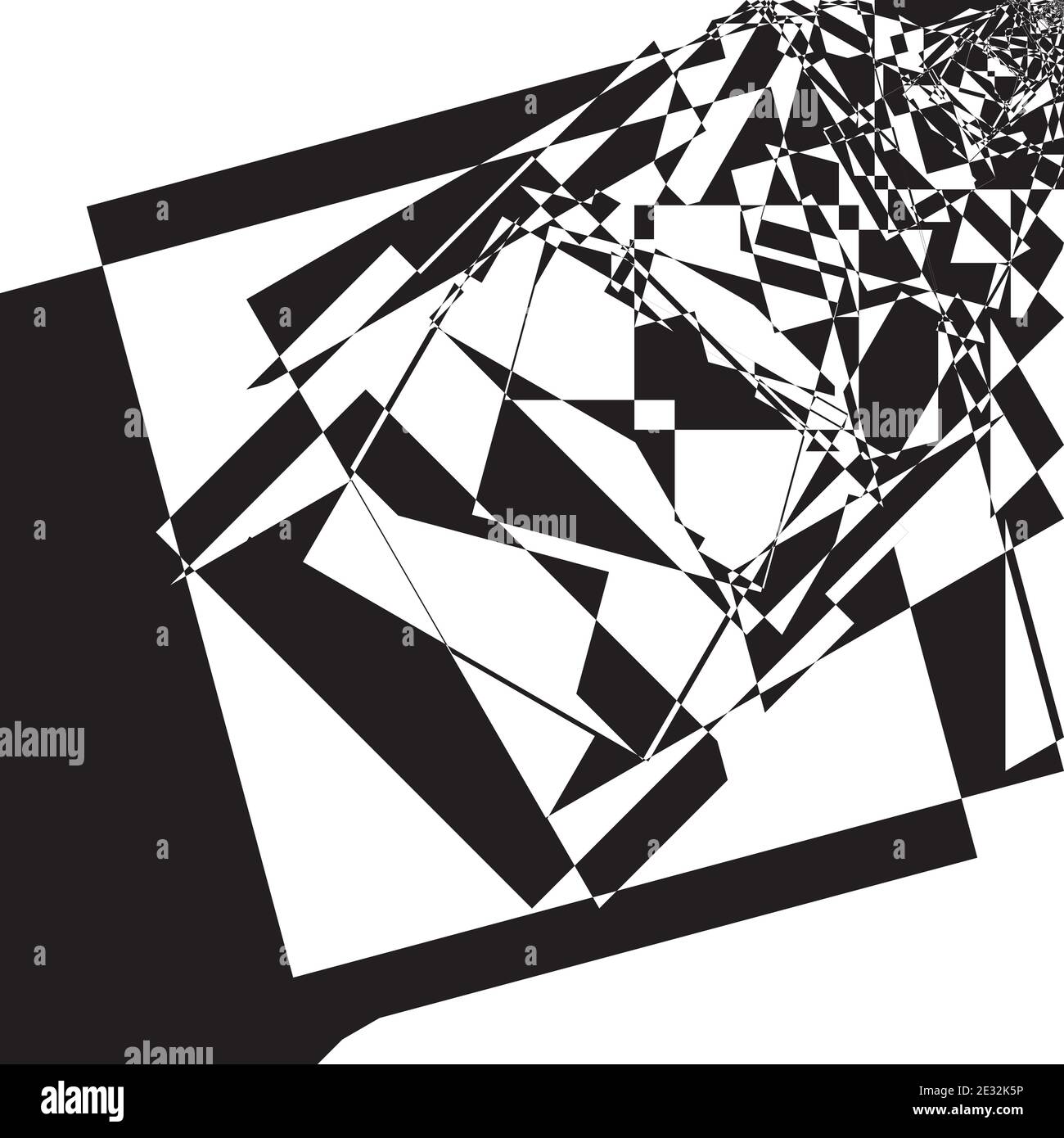 Perspective illusion box Black and White Stock Photos & Images - Alamy