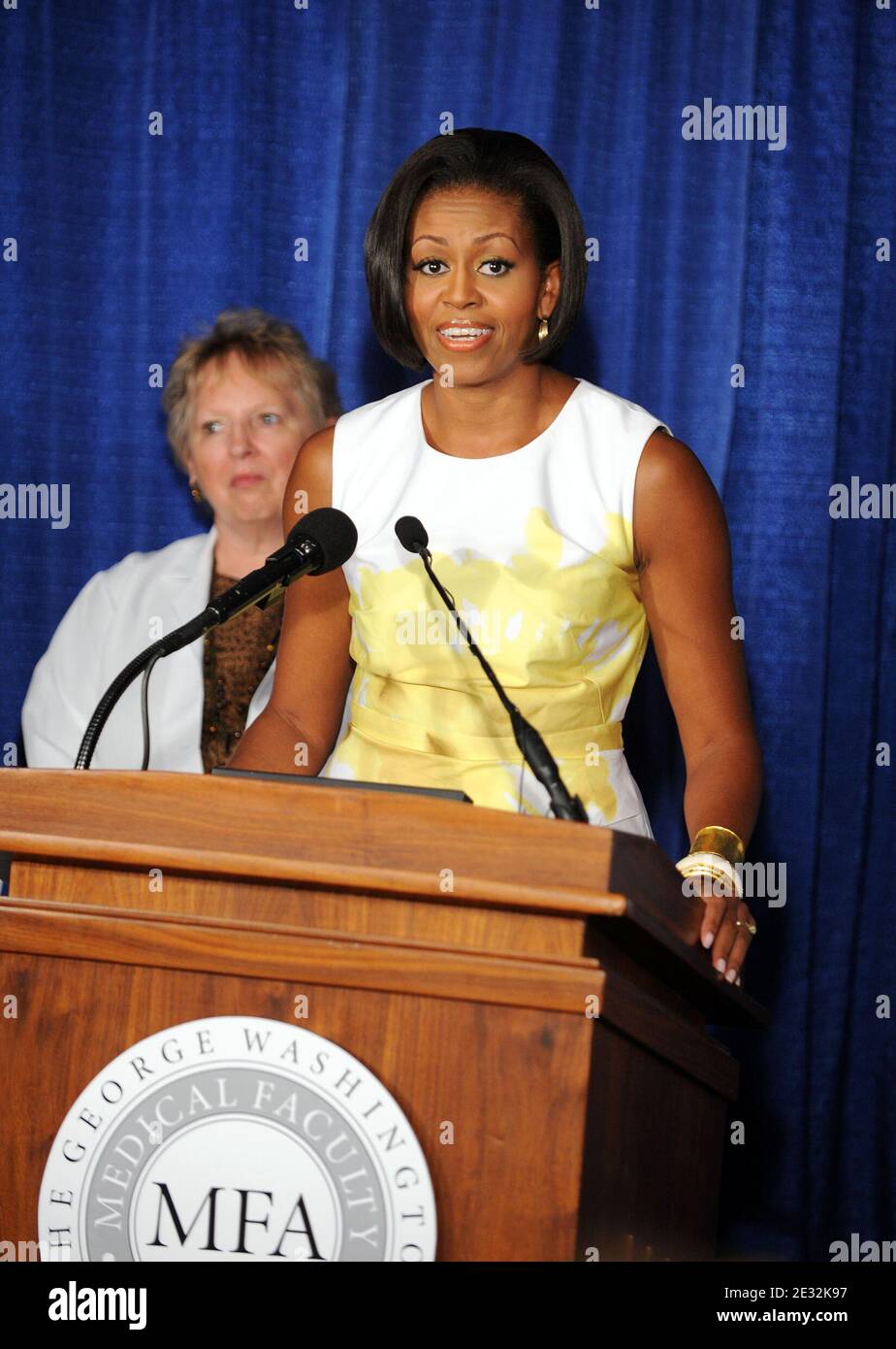 First Lady Michelle Obama speaks at an event about the Affordable Care ...