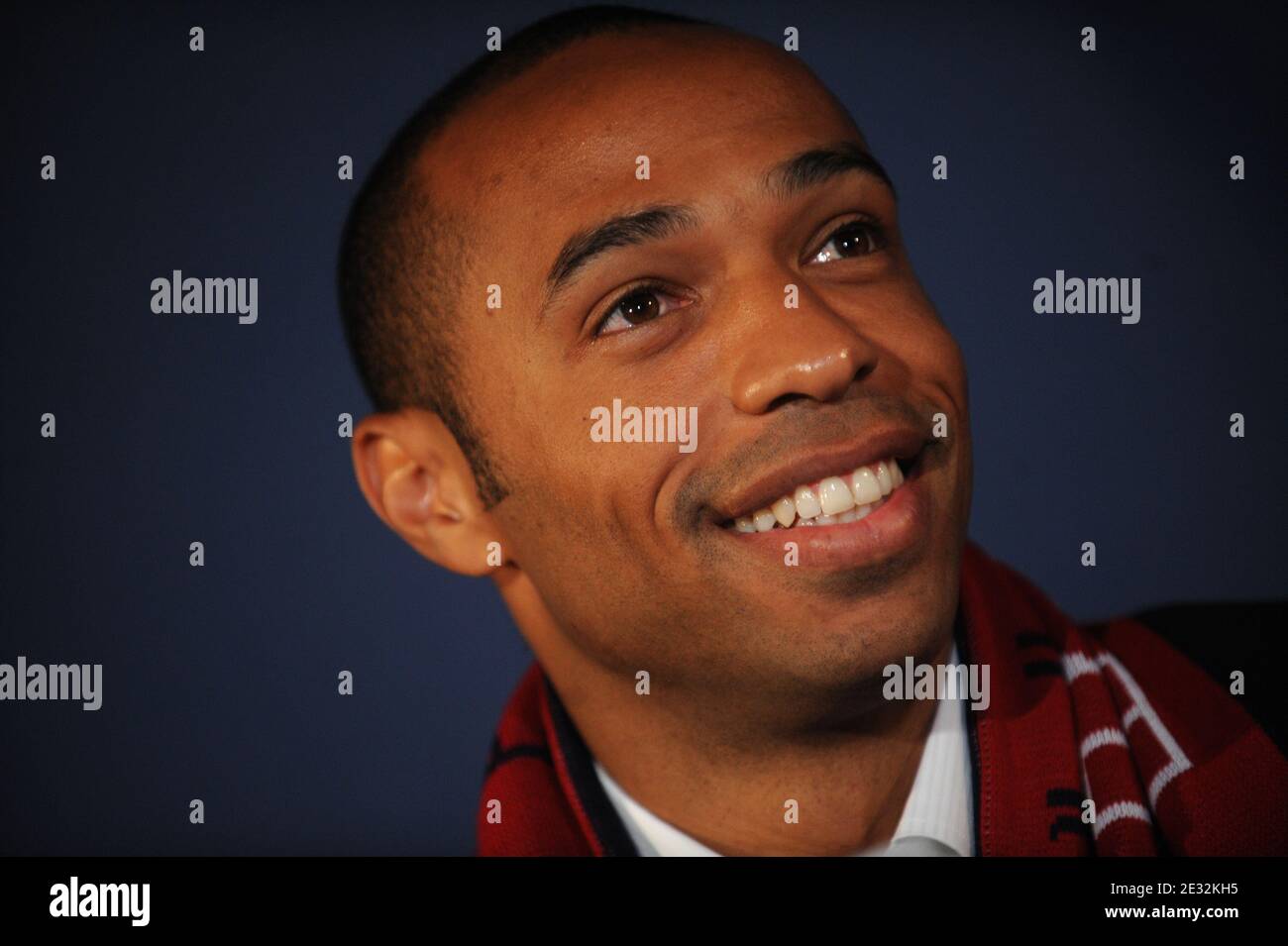 French soccer player Thierry Henry attends a press conference at Red ...