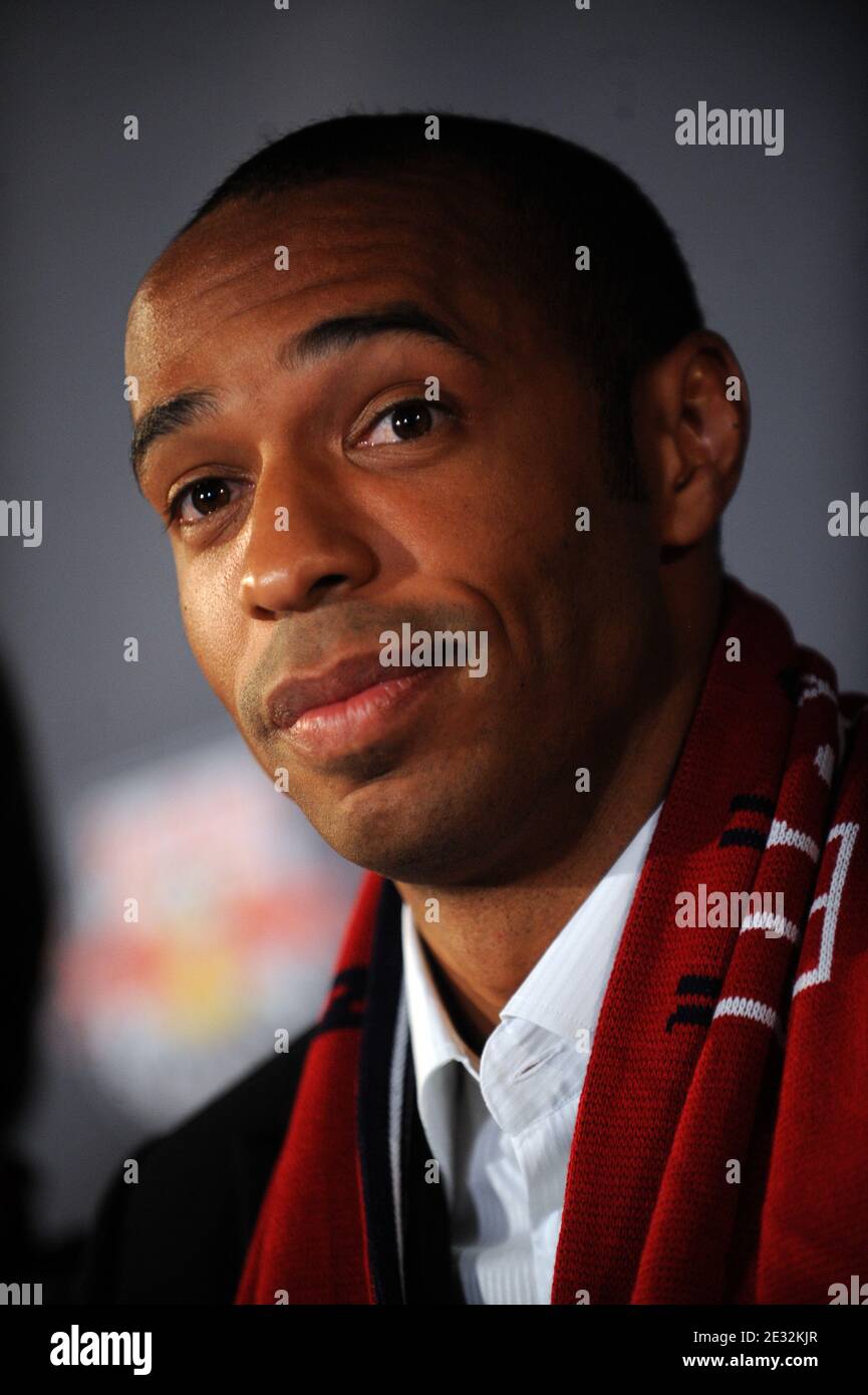 French soccer player Thierry Henry attends a press conference at Red ...
