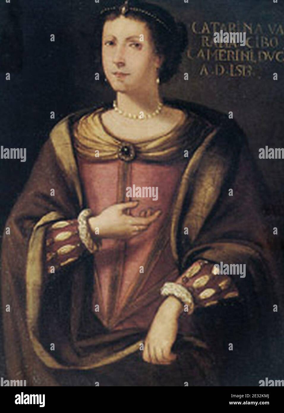 Luigi Valeri ritratto di Caterina Cybo, sec. XVIII Stock Photo - Alamy