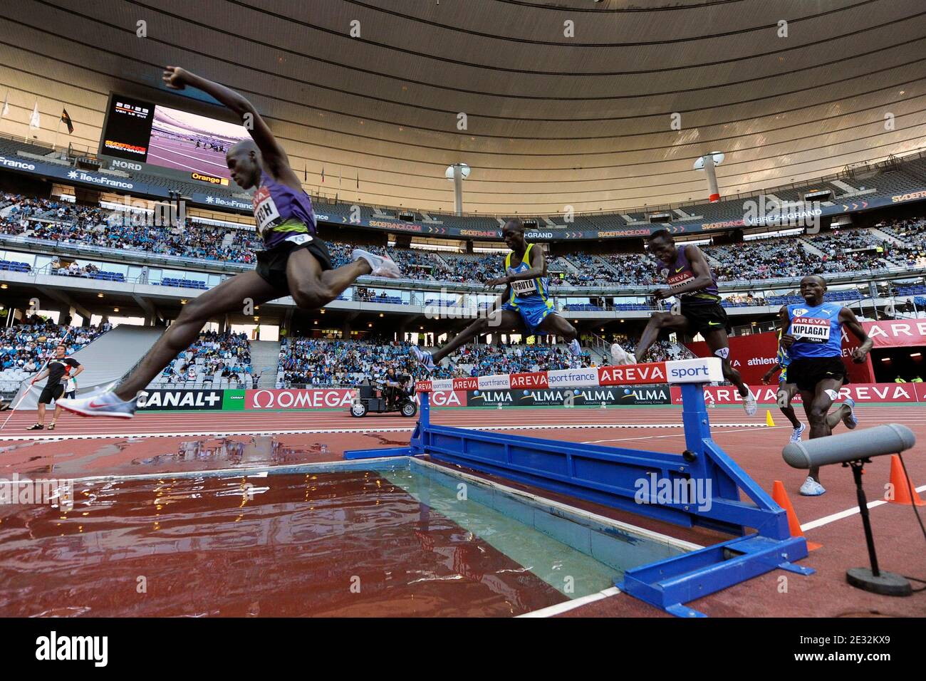Kenya's Paul Koech in the 3000 Meters Steeeple-Chase at Areva Athletics ...