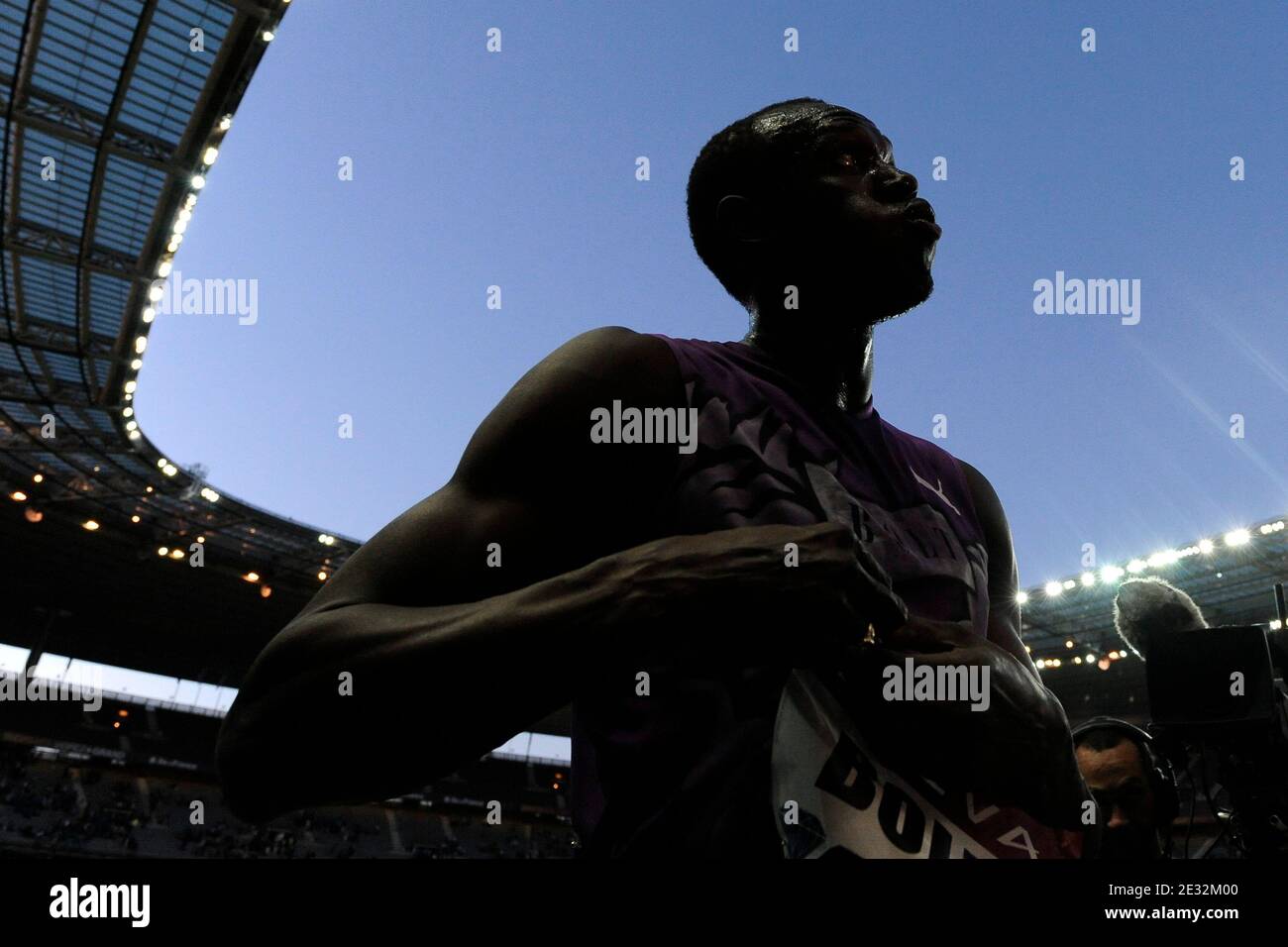 Jamaica's Usain Bolt wins the 100 Meters at Areva Athletics meeting in ...