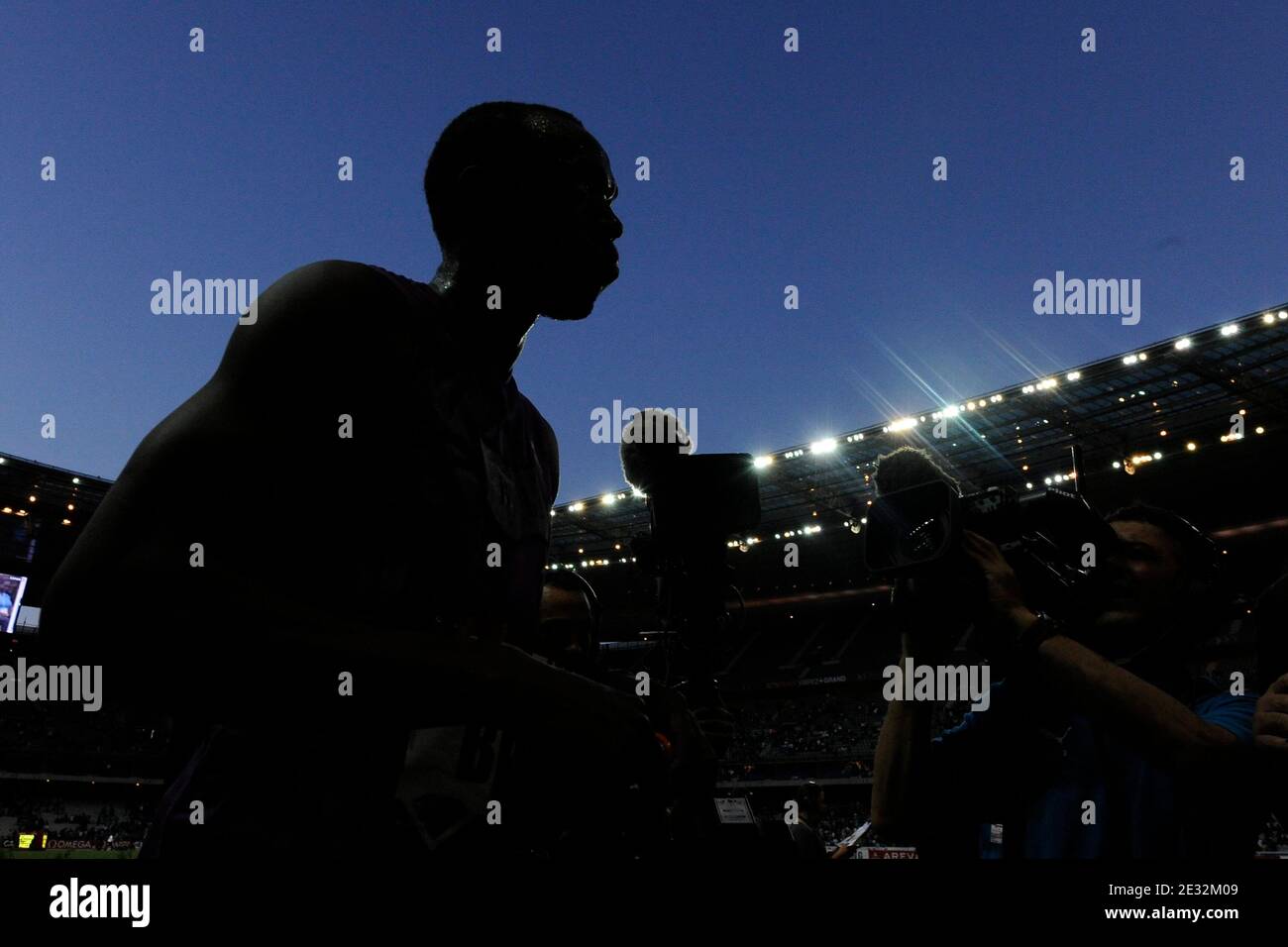 Jamaica's Usain Bolt wins the 100 Meters at Areva Athletics meeting in ...