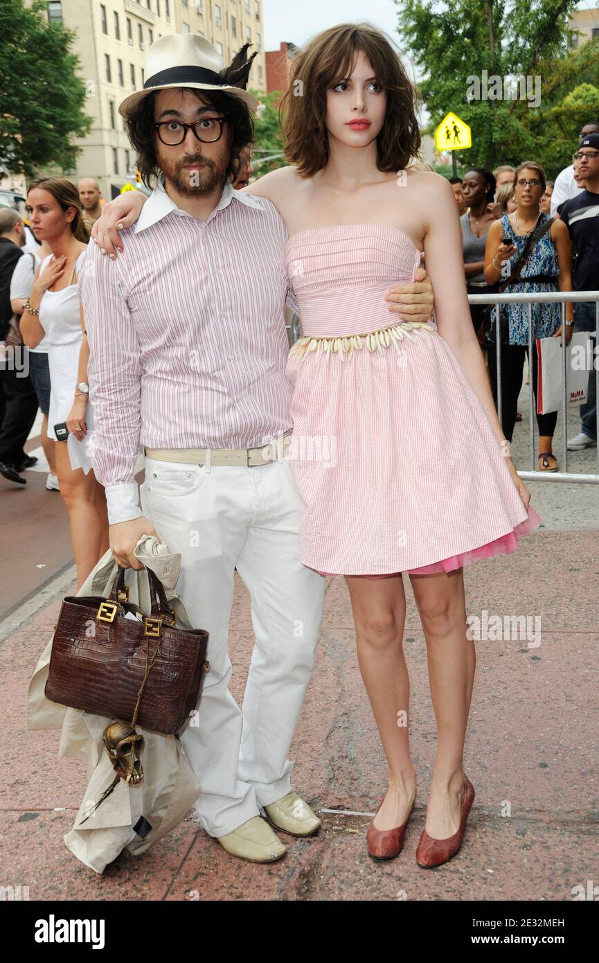 Sean Lennon and girlfriend Charlotte Kemp Muhl arriving for the ...