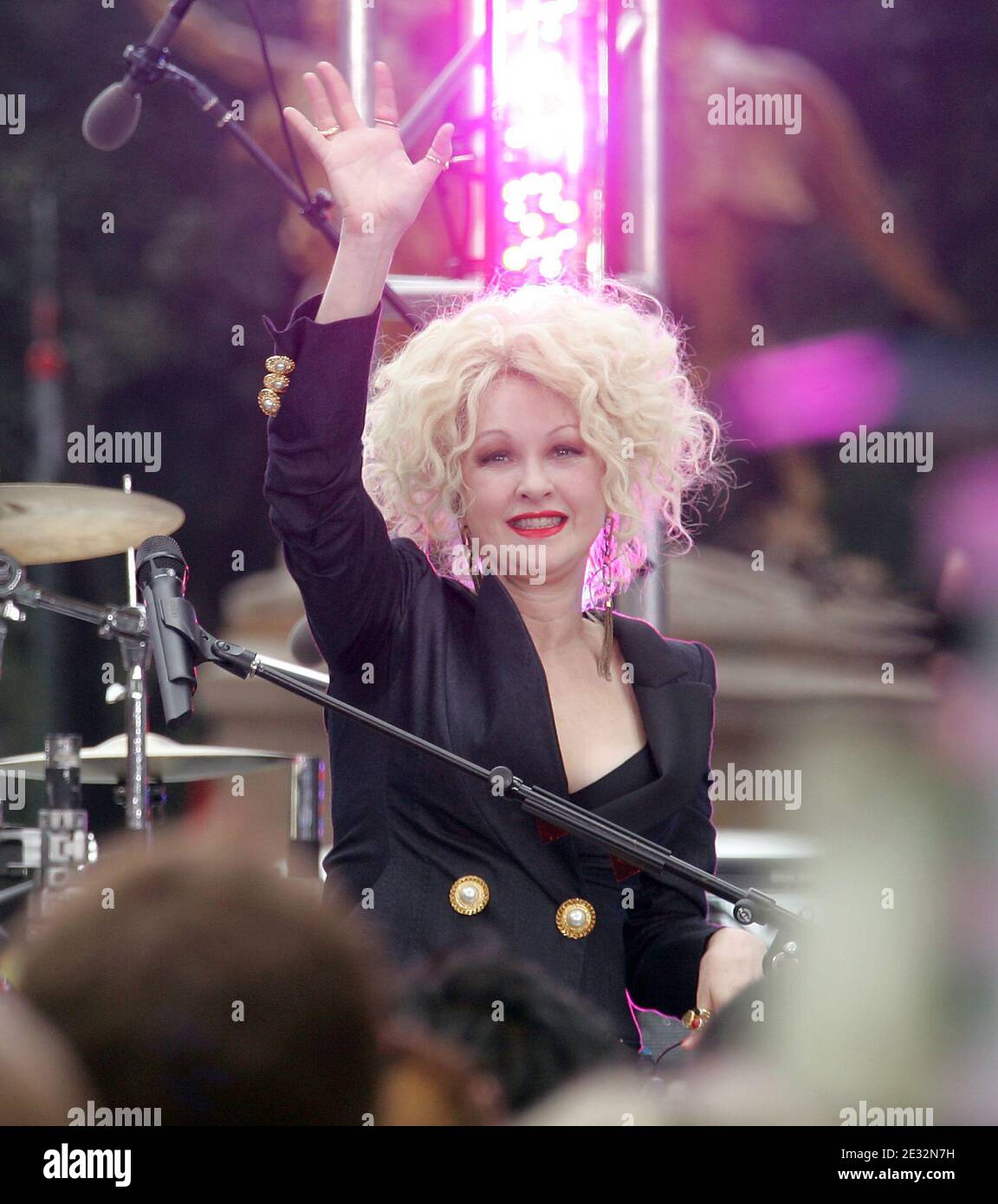"U.S singer Cyndi Lauper performs on CBS ""The Early Show"" during the ...