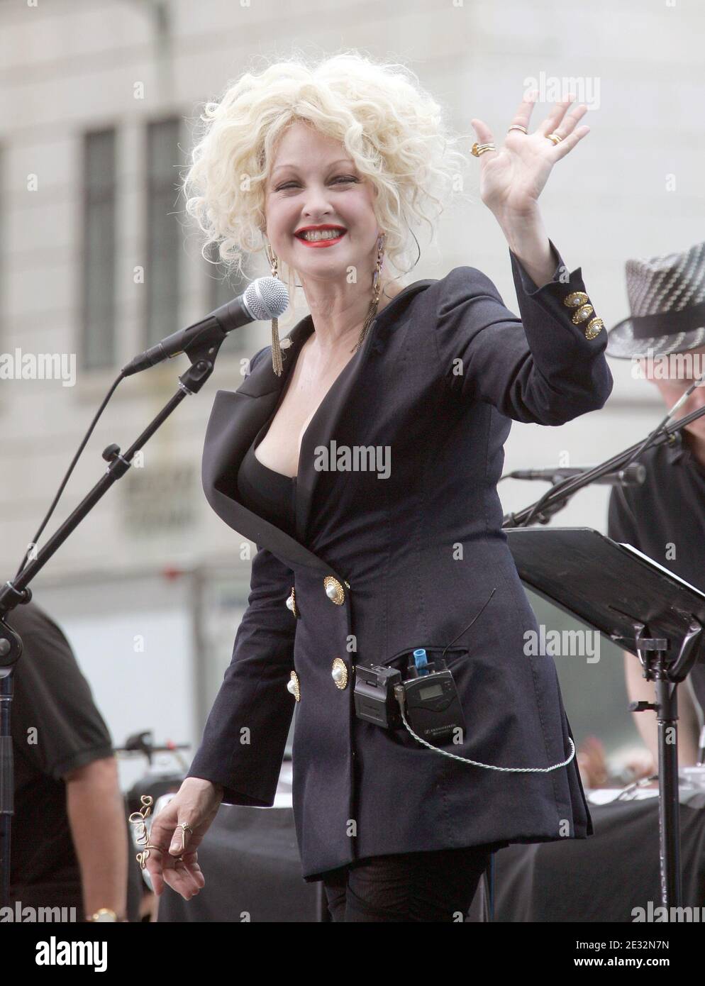 "U.S singer Cyndi Lauper performs on CBS ""The Early Show"" during the ...