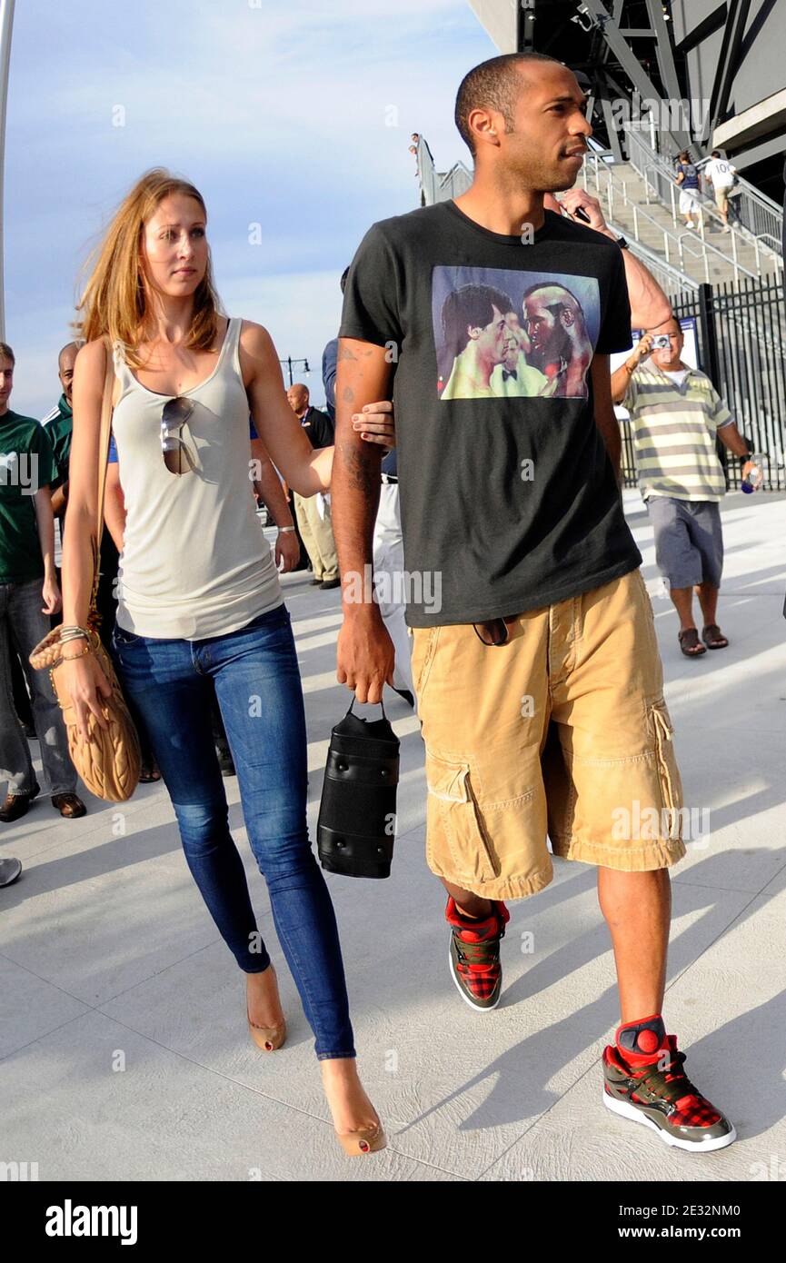 EXCLUSIVE - Thierry Henry with his girlfriend Andrea Rajacic and Ronny ...