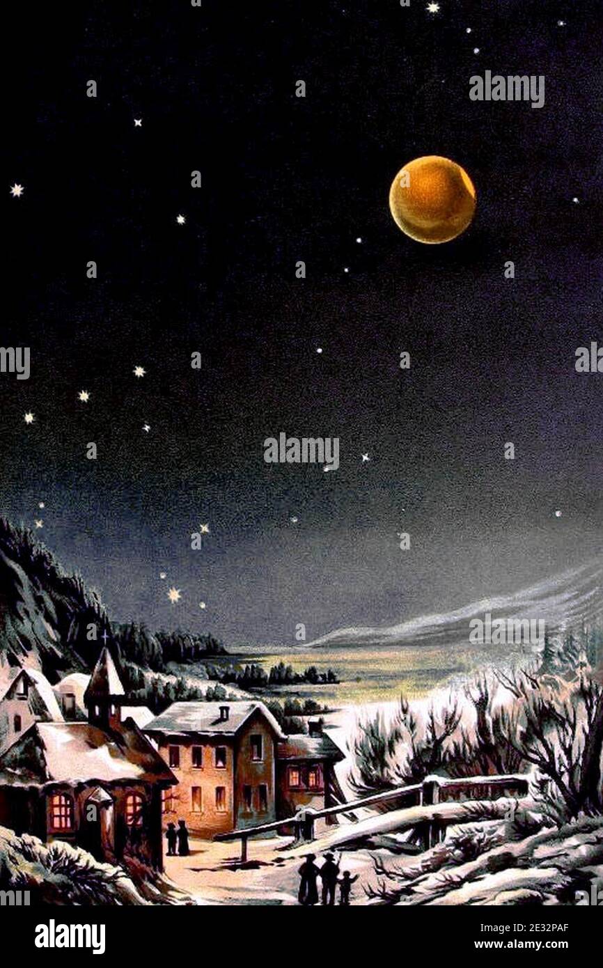 Lunar Eclipse Drawing Stock Photo - Alamy
