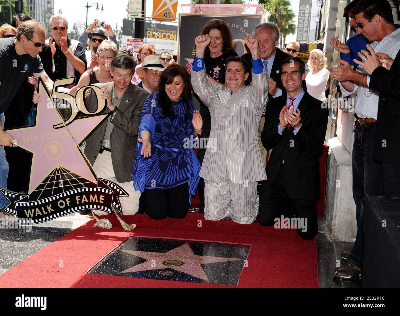 Late Louis Prima represented by his son Louis Prima Jr is honored with ...