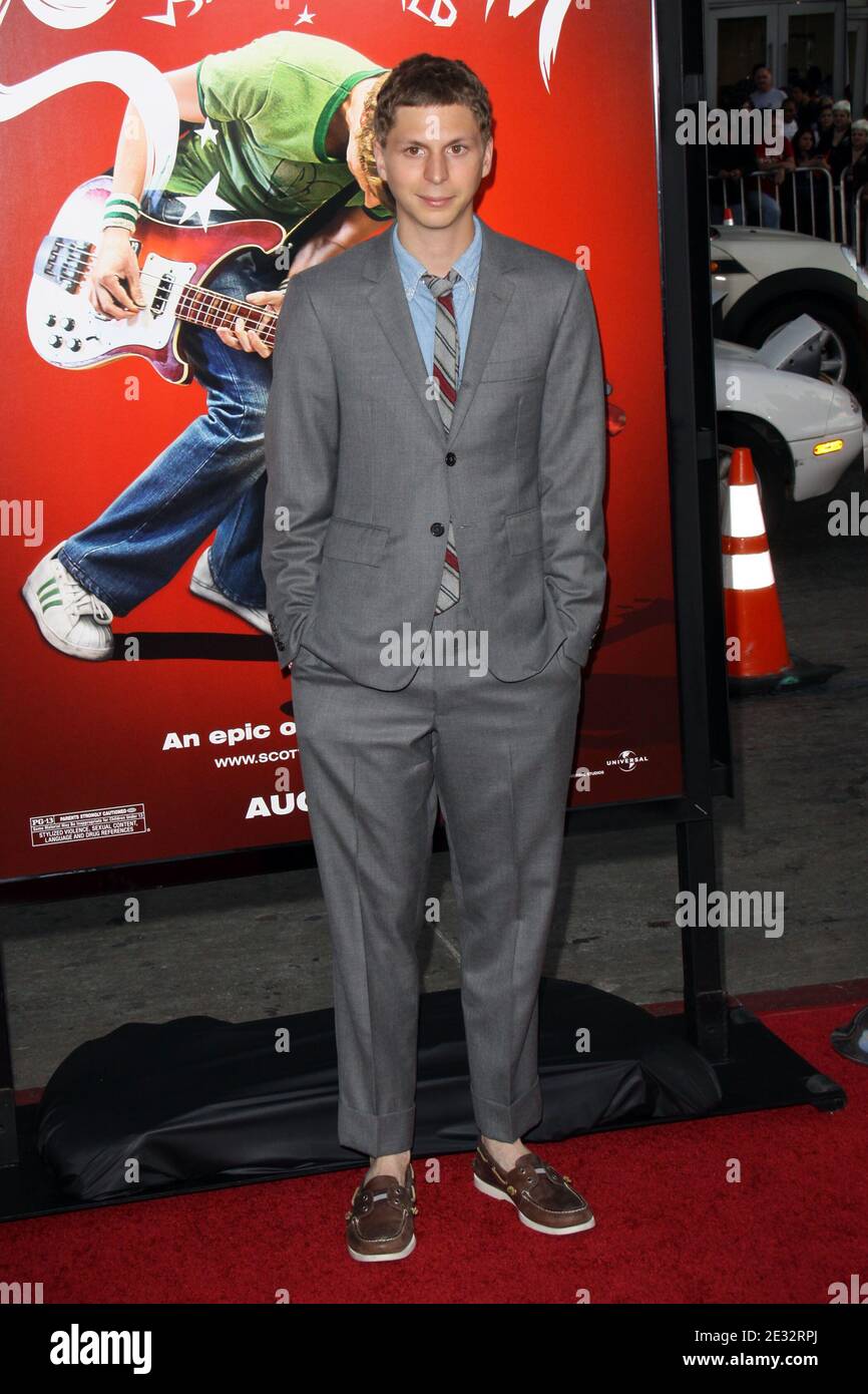 "Michael Cera arriving for the LA premiere of ""Scott Pilgrim vs. The ...