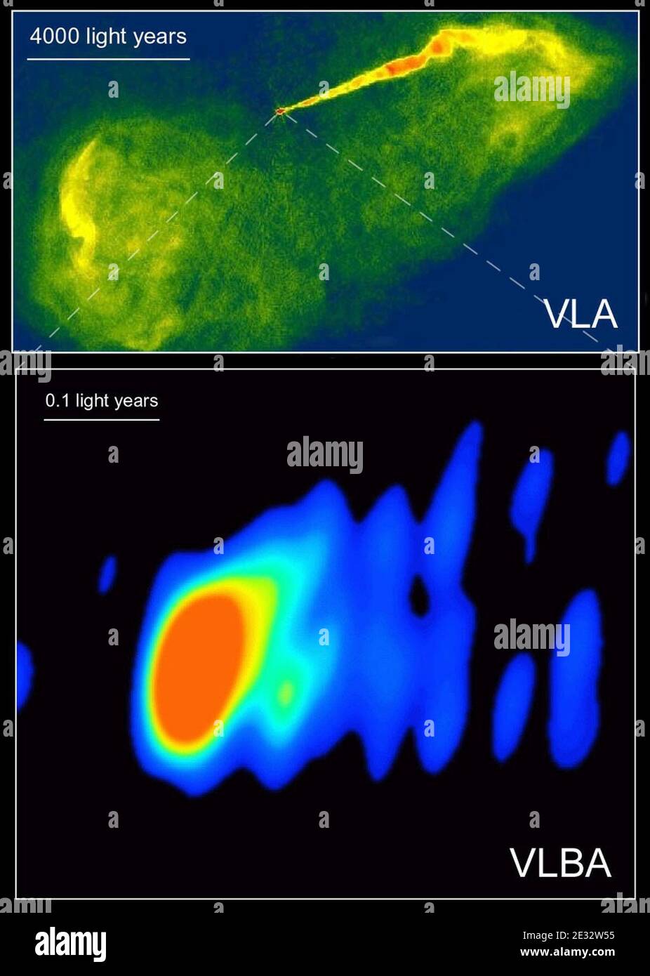 M87 VLA VLBA radio astronomy Stock Photo - Alamy