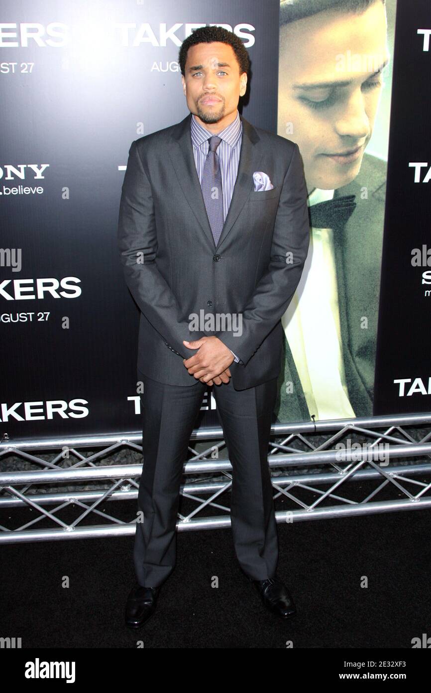 Michael Ealy arriving for the Los Angeles premiere of 'Takers' held at ...