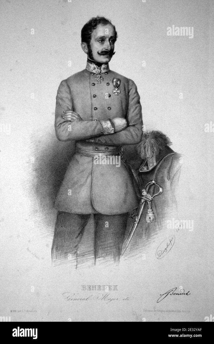 Ludwig von Benedek 2 Litho Stock Photo - Alamy