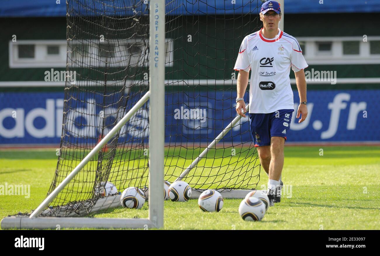 French National Team soccer team coach Laurent Blanc during his first ...