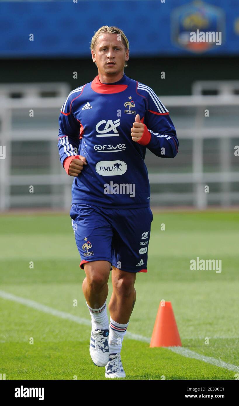Philippe Mexes during a training at the Centre National du Football in ...
