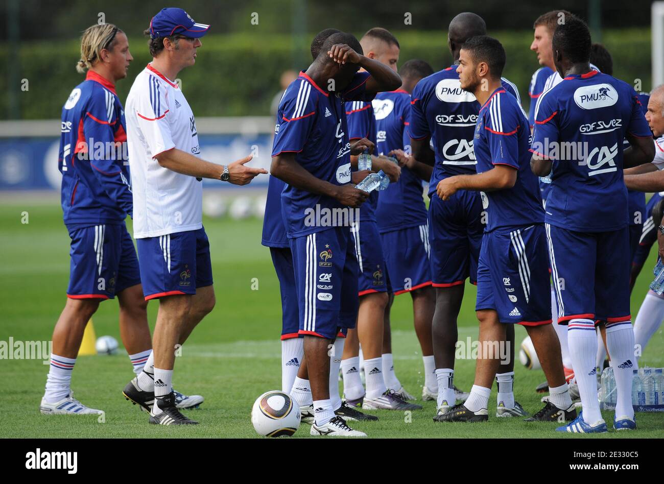 French National Team soccer team coach Laurent Blanc during his first ...