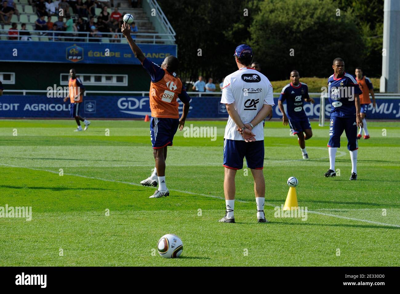 Laurent Blanc, new coach of the French national soccer team and his ...