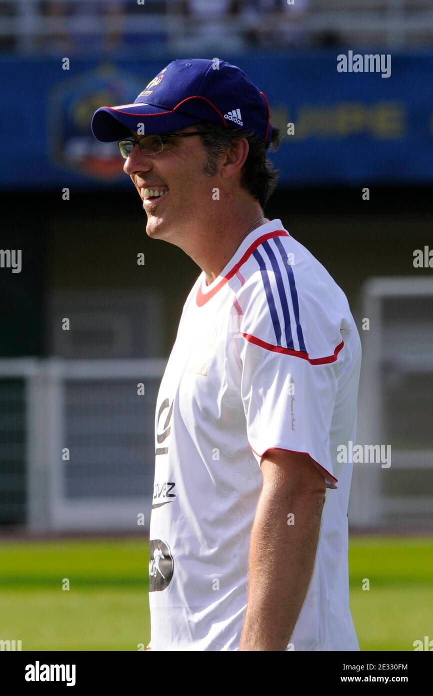 Laurent Blanc, new coach of the French national soccer team and his ...