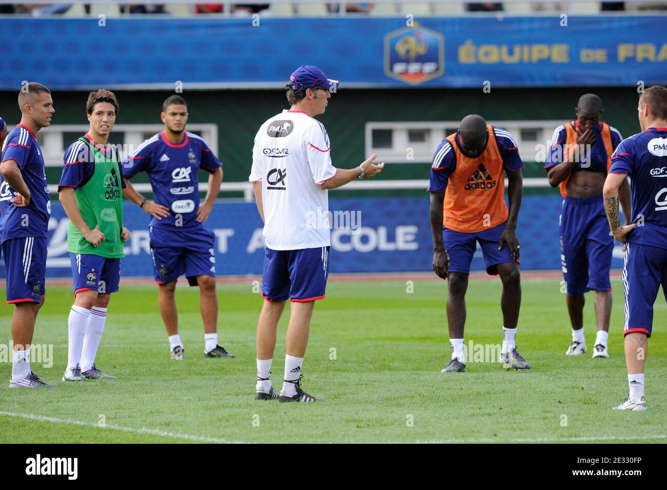 Laurent Blanc, new coach of the French national soccer team and his ...