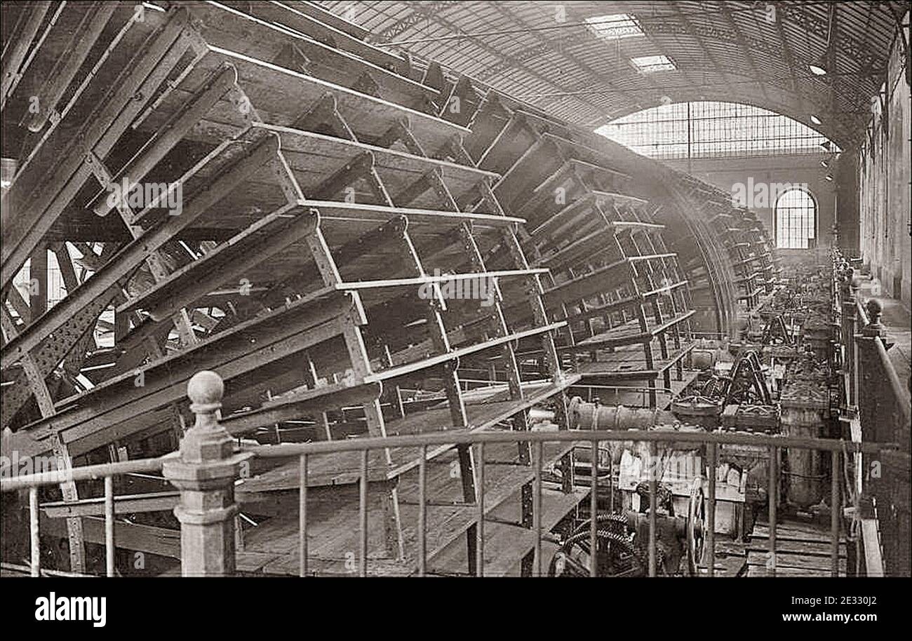 Machines de Marly. Machine hydraulique de Dufrayer à l'arrêt Stock ...