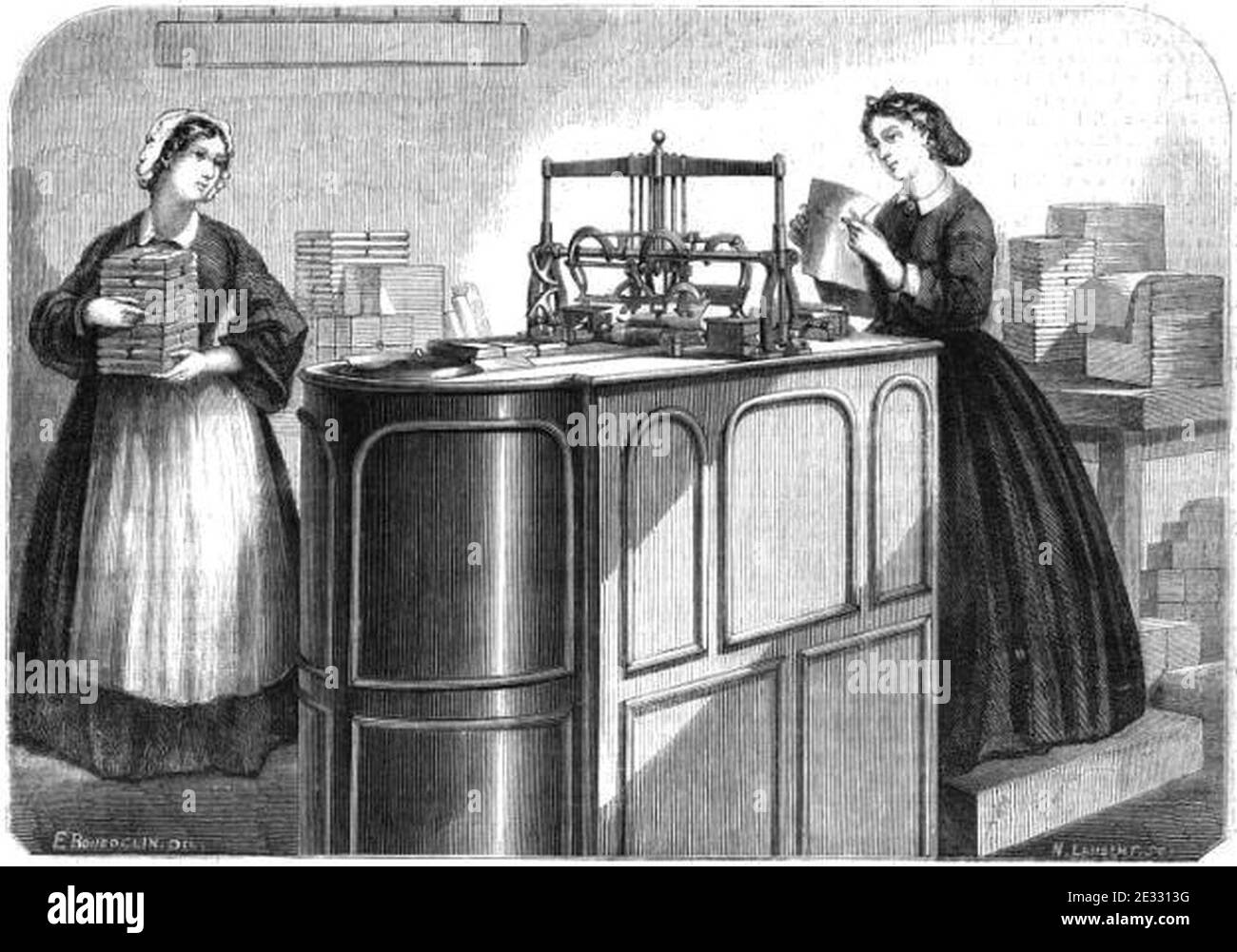 Machine à envelopper le chocolat (1862 Stock Photo - Alamy