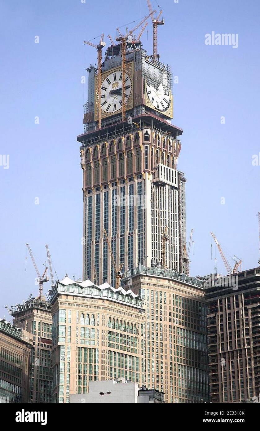 Building in construction, of what would be the world's largest clock ...