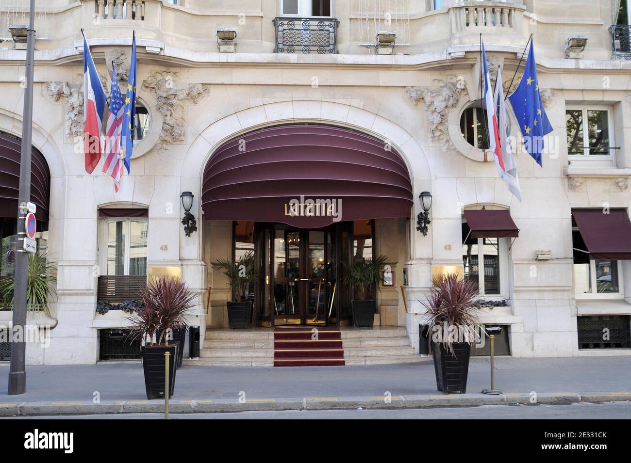 Illustration of the hotel Lutetia in Paris, France on August 13, 2010 ...