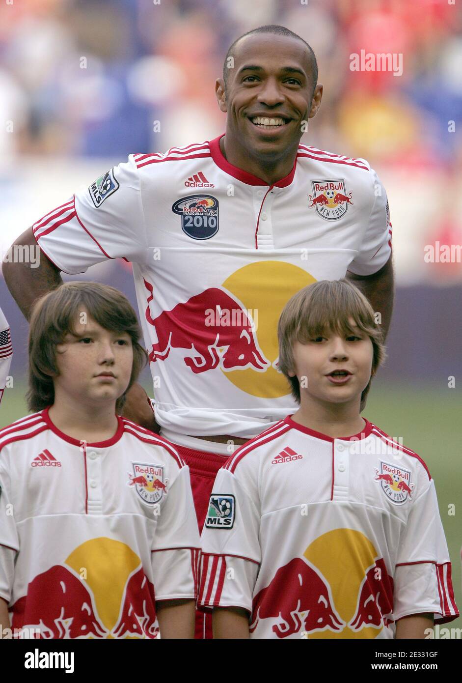 Thierry Henry of the New York Red Bulls before the kick off of the ...