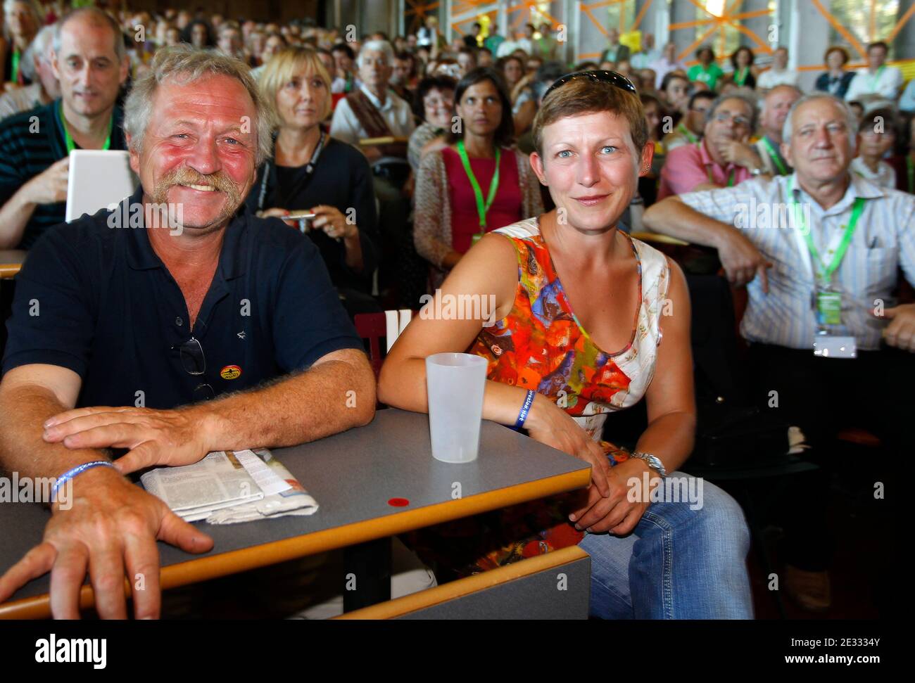 Jose Bove and Marie Bove are pictured on the second day of Greens and ...