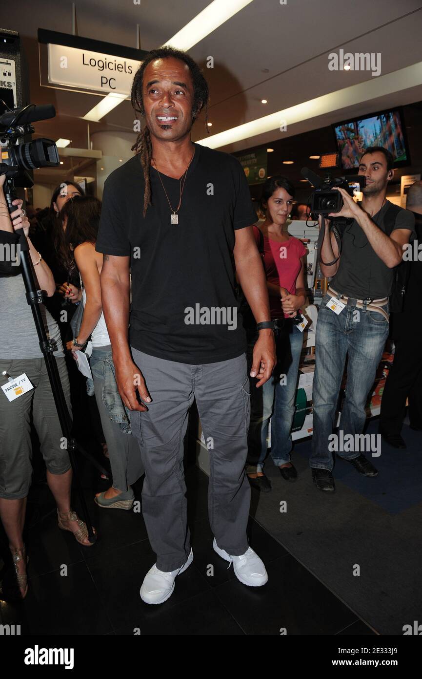 French singer Yannick Noah during a dedication session for his new ...