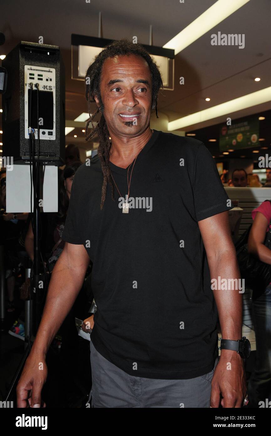 French singer Yannick Noah during a dedication session for his new ...