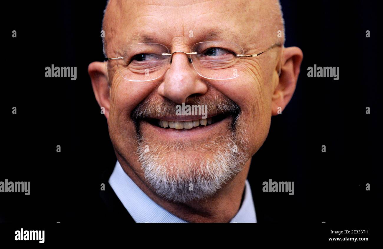 Retired Air Force General James Clapper looks on after his swearing ...
