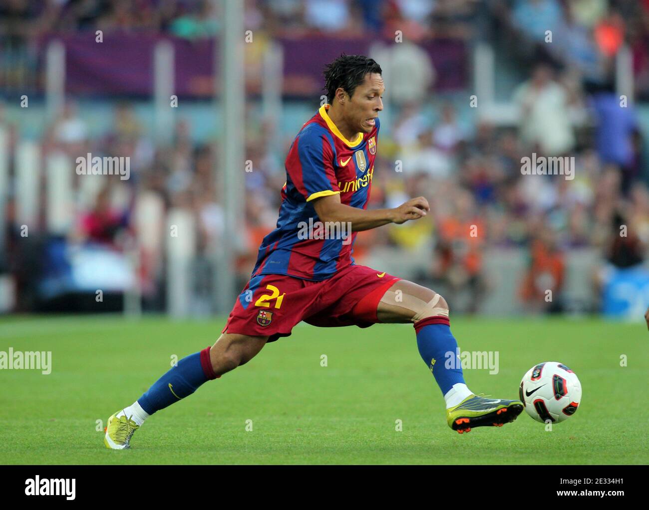 Barcelona's Adriano during the 45th Joan Gamper Trophy Soccer match, FC ...