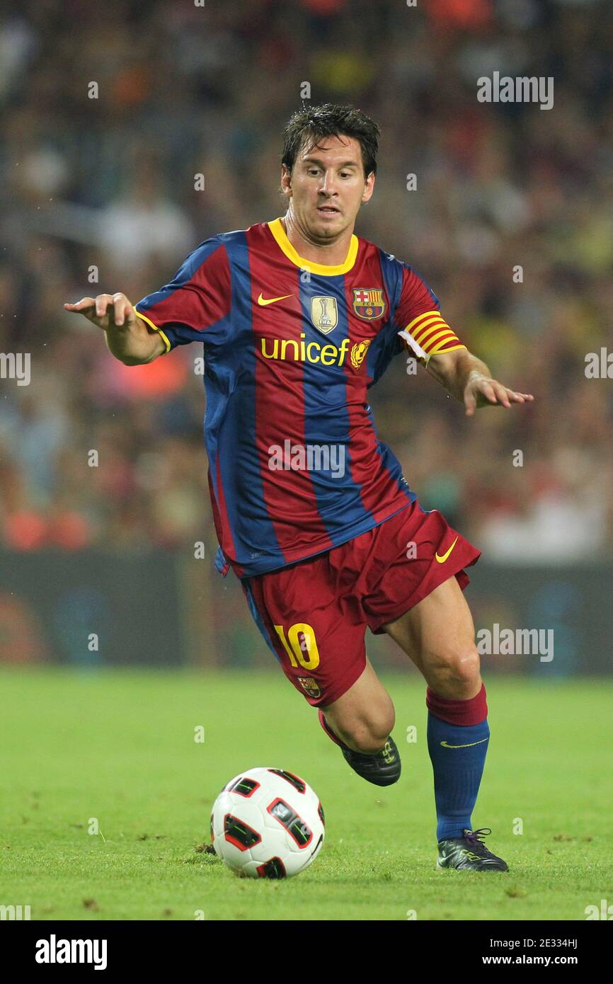 Messi barcelona 2010 hi-res stock photography and images - Alamy