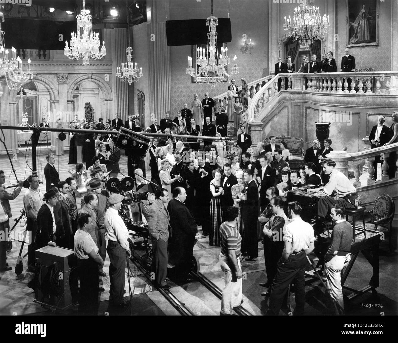 Director ALFRED HITCHCOCK with behind him Cinematographer JOSEPH A ...