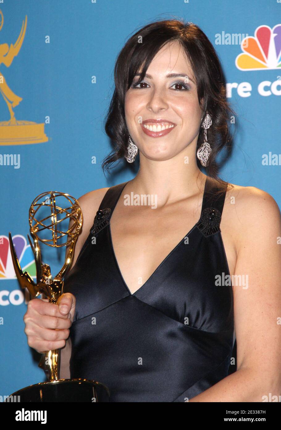 Erin Levy arriving for the Press Room of 2010 Primetime Emmy Awards ...