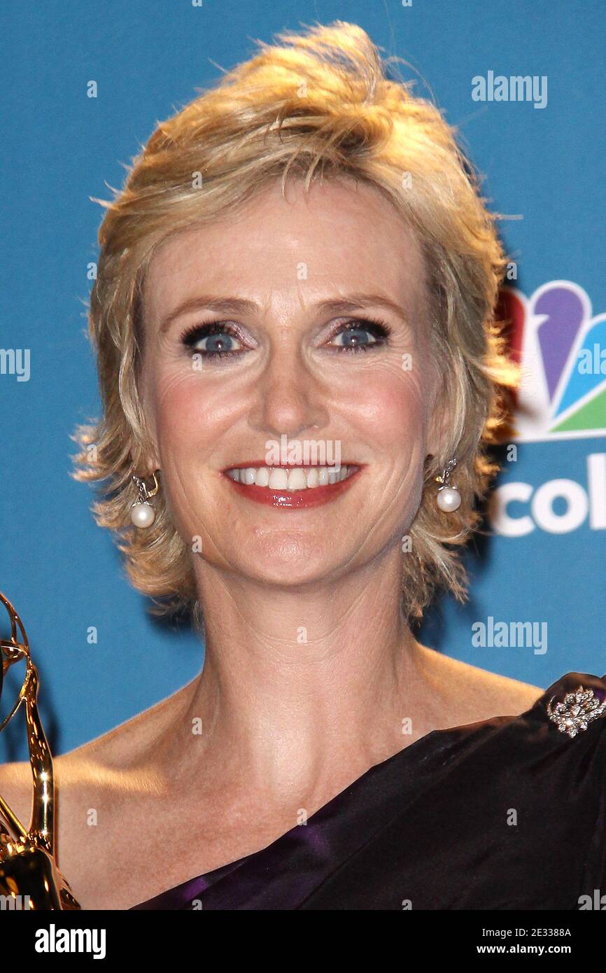 Jane Lynch arriving for the Press Room of 2010 Primetime Emmy Awards ...