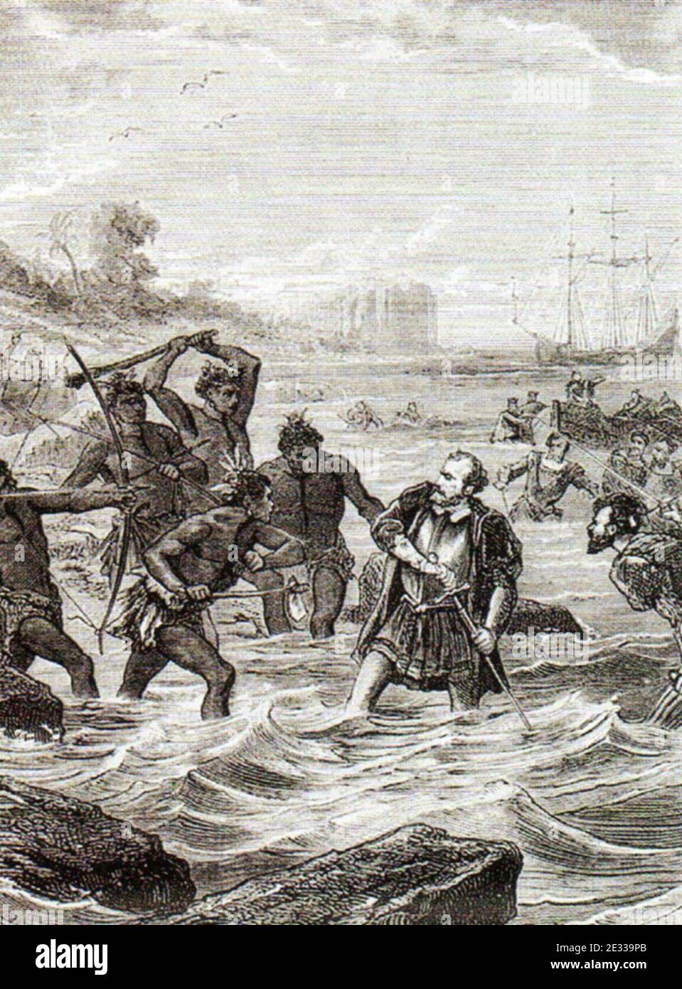 Magellan's death hi-res stock photography and images - Alamy