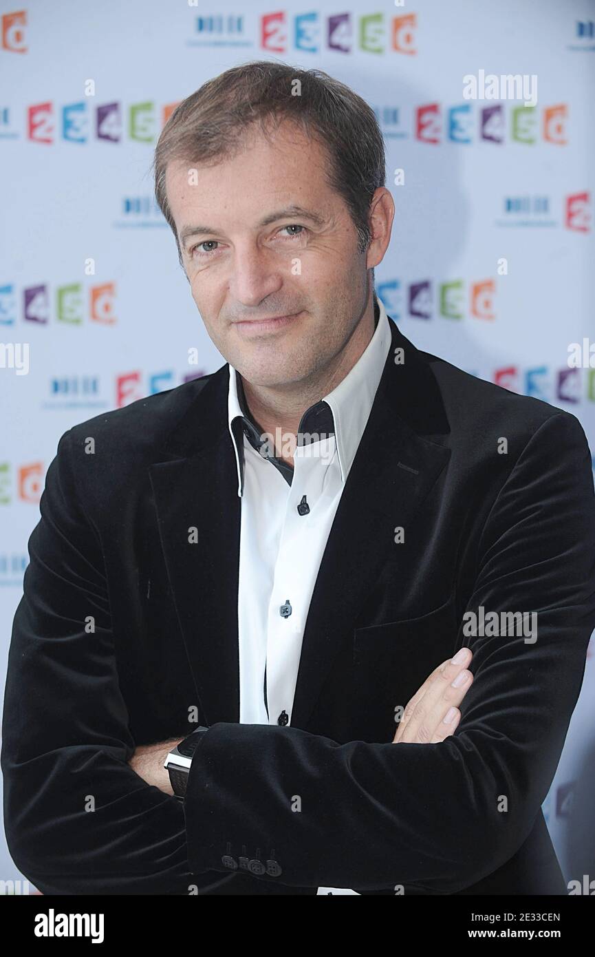 arriving at the annual press conference of France Televisions group in ...
