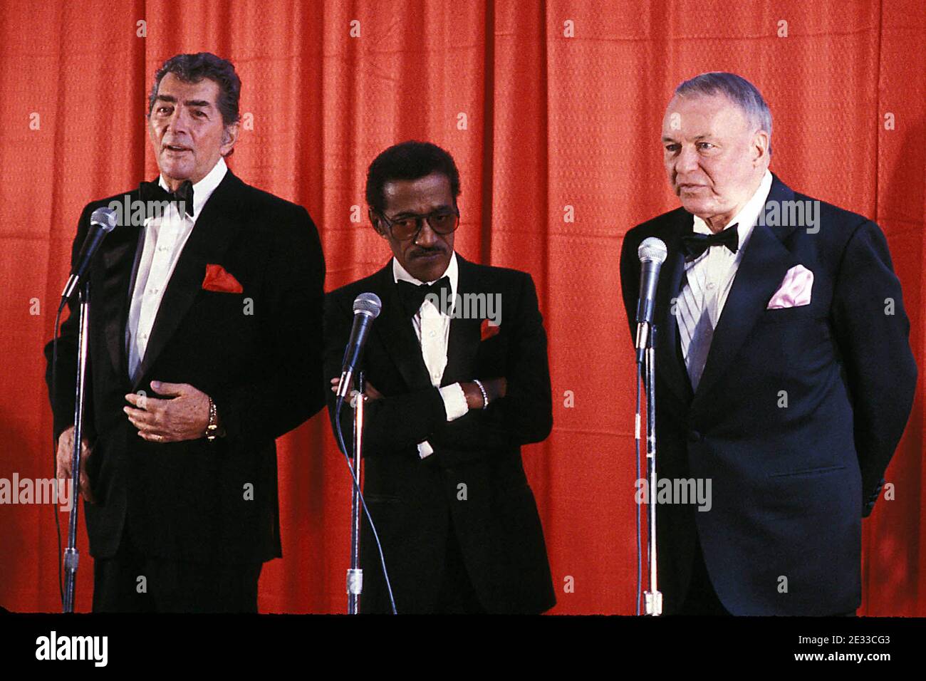 Dean Martin, Sammy Davis Jr. and Frank Sinatra 1987 Credit: Ralph ...