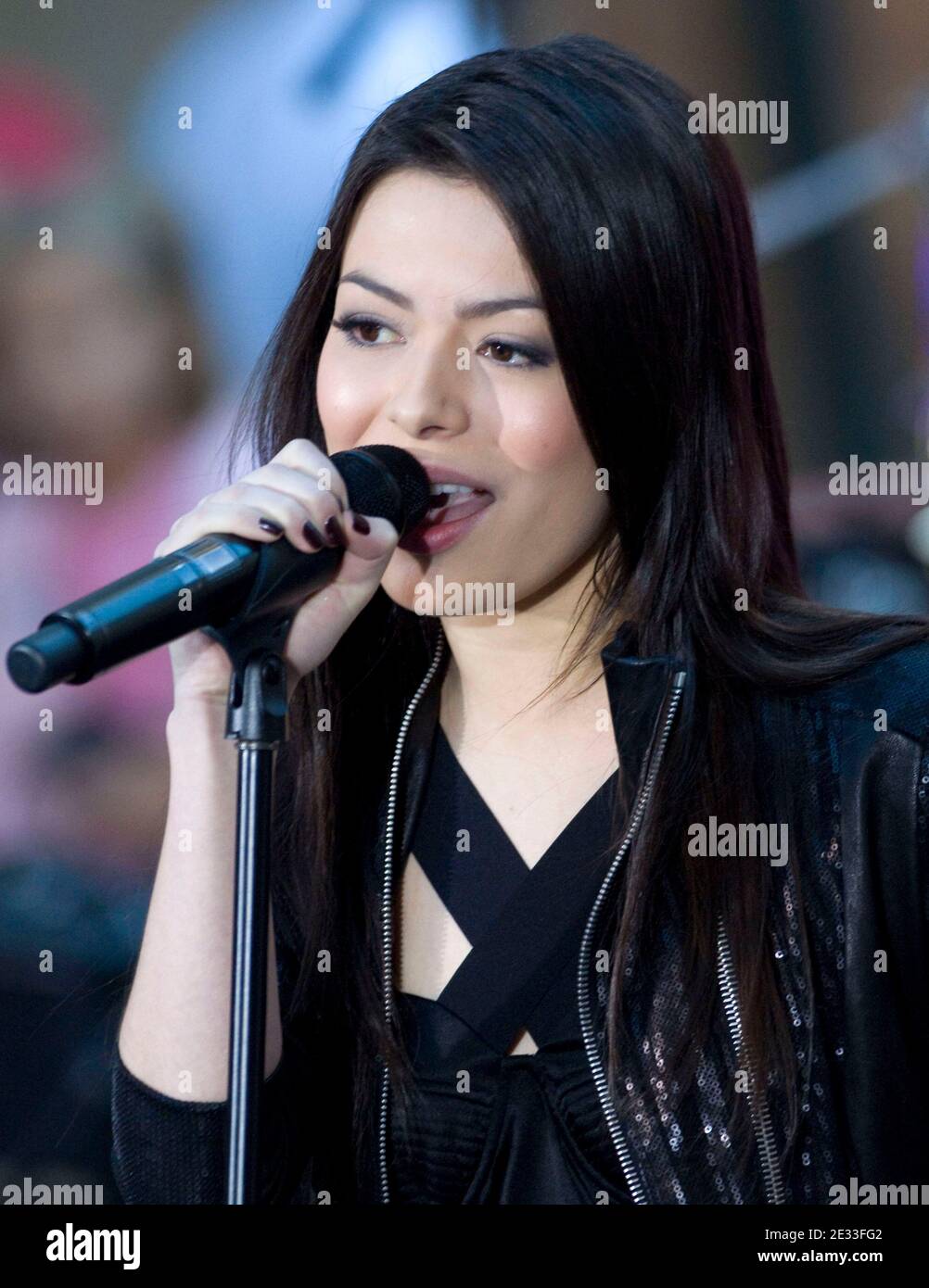 Singer Miranda Cosgrove signs autographs following her performance ...
