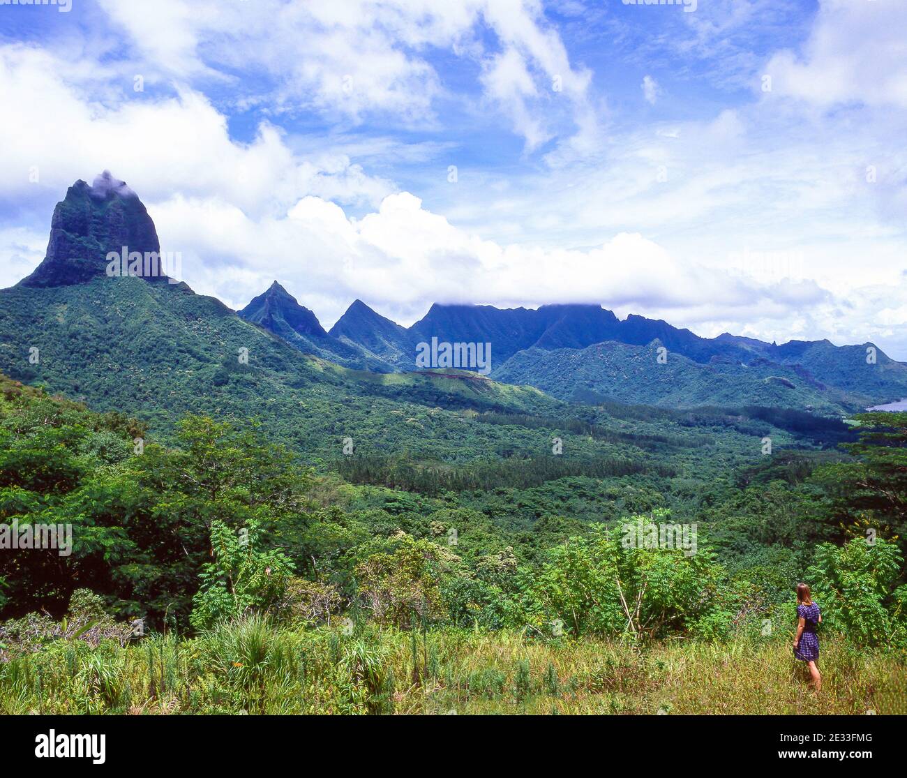 Mountain interior, Moorea, Tahiti, French Polynesia Stock Photo - Alamy