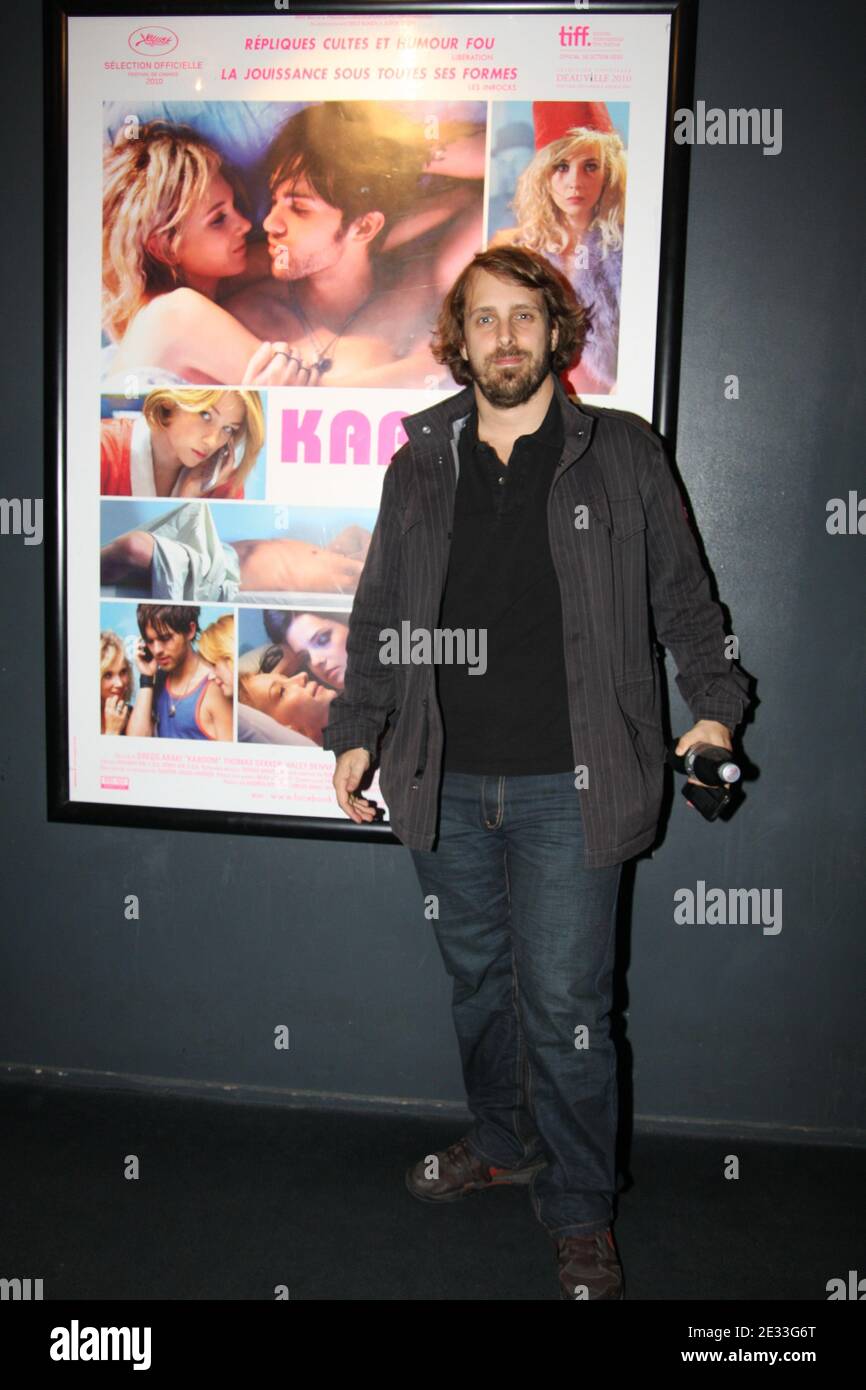 Director Alexandre Aja attending the premiere of 'Kaboom' at UGC les ...