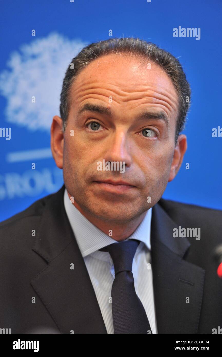 French President of the UMP group at the National Assembly Jean ...