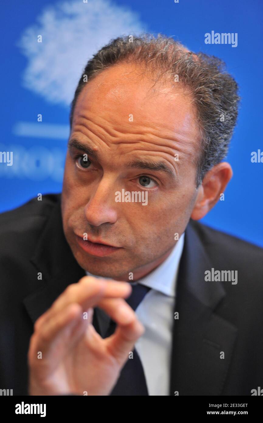 French President of the UMP group at the National Assembly Jean ...