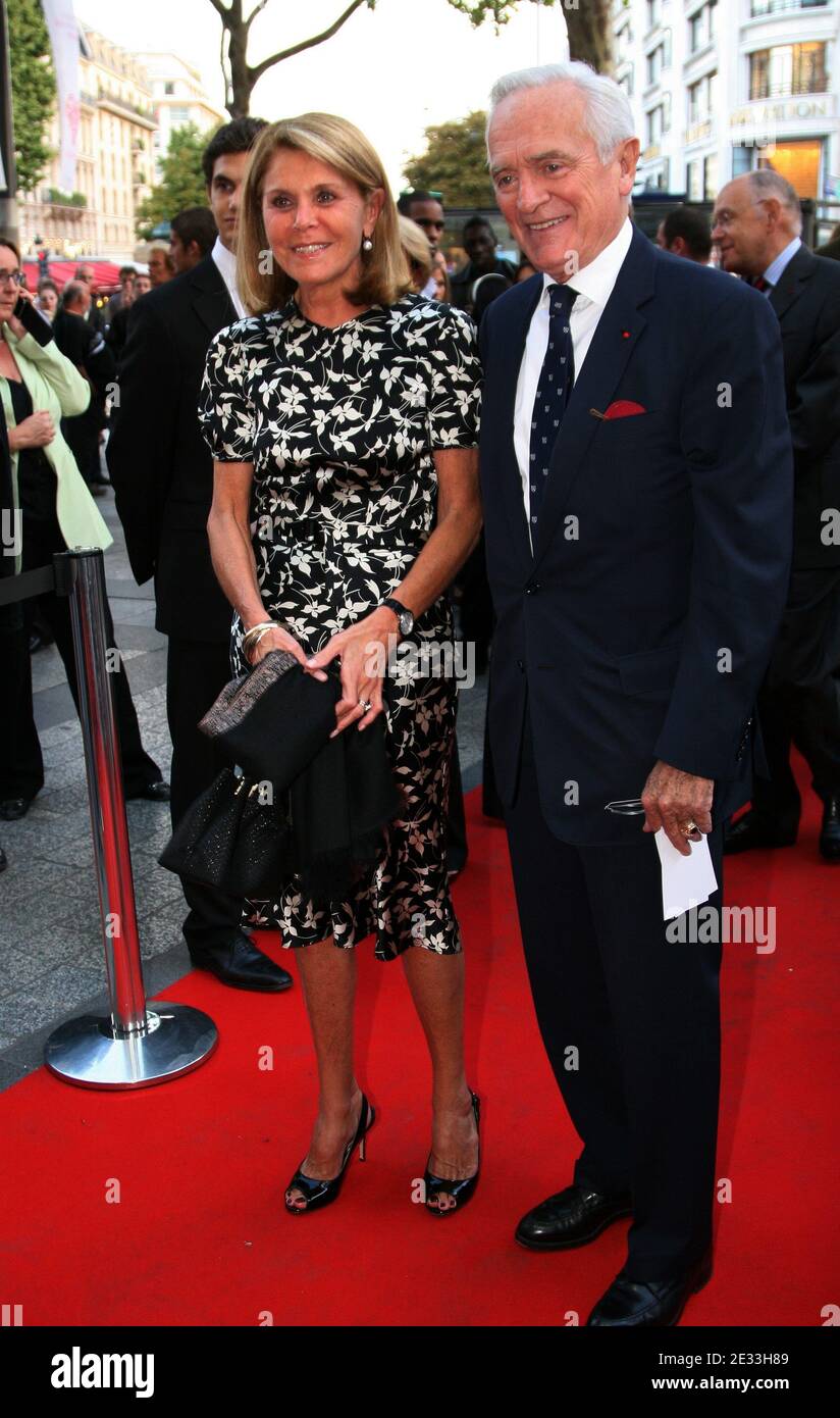 Philippe Labro and his wife attending the annual Gala for Claude ...
